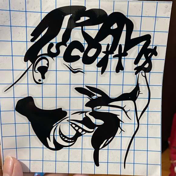 Hand Crafted | Other | Travis Scott Decal Sticker Size 6 | Poshmark